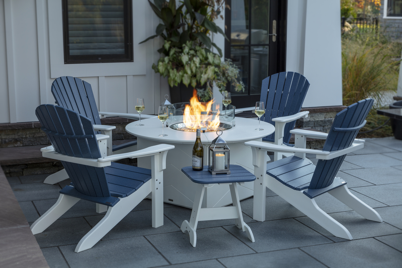 Aura Round Fire Table - Blue Lagoon Pool & Spa